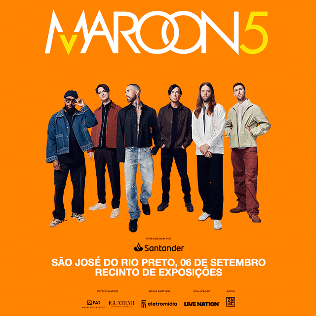 Maroon 5 - São José do Rio Preto - 06/09/2026 - Venda Geral