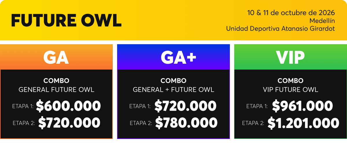 Boletas EDC Colombia: 10 y 11 Octubre 2026, Medellín | Ticketlive