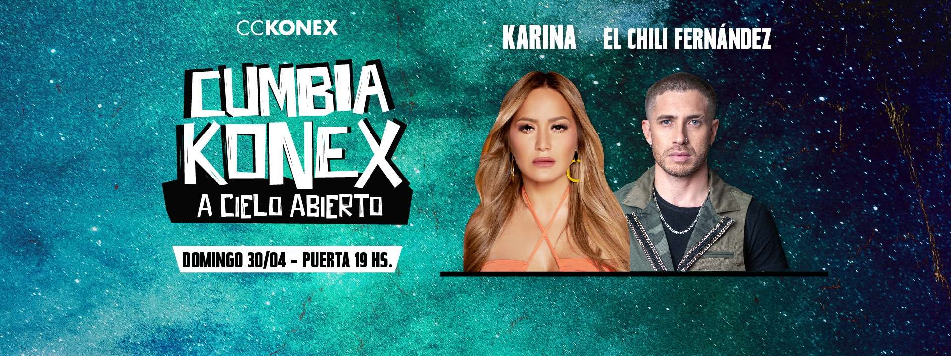 Cumbia Konex a cielo abierto: Karina + El Chili Fernández