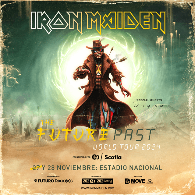 Iron Maiden - The Future Past World Tour 2024 en Estadio Nacional Julio Martínez Prádanos