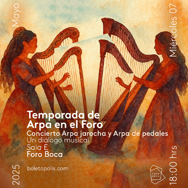 Temporada de Arpa en el foro | Concierto Arpa jarocha y Arpa de pedales