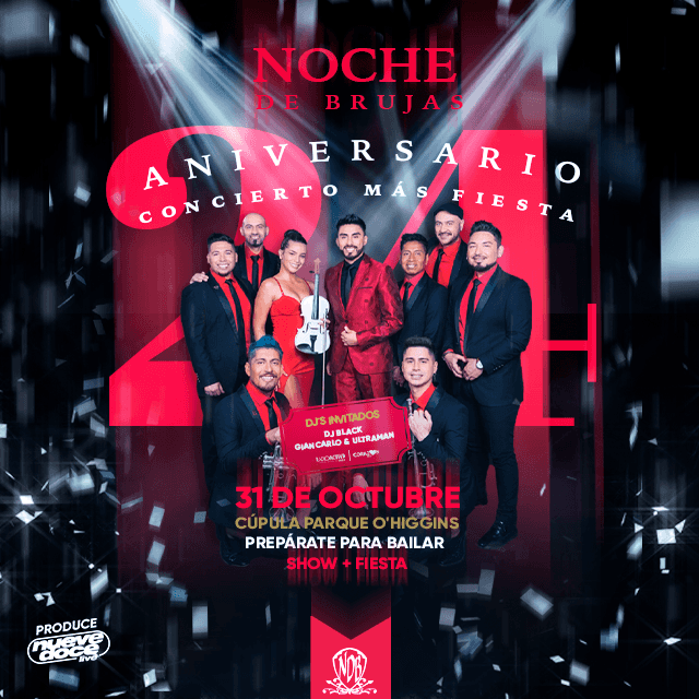 Noche de Brujas - 24 Aniversario en Teatro La Cúpula